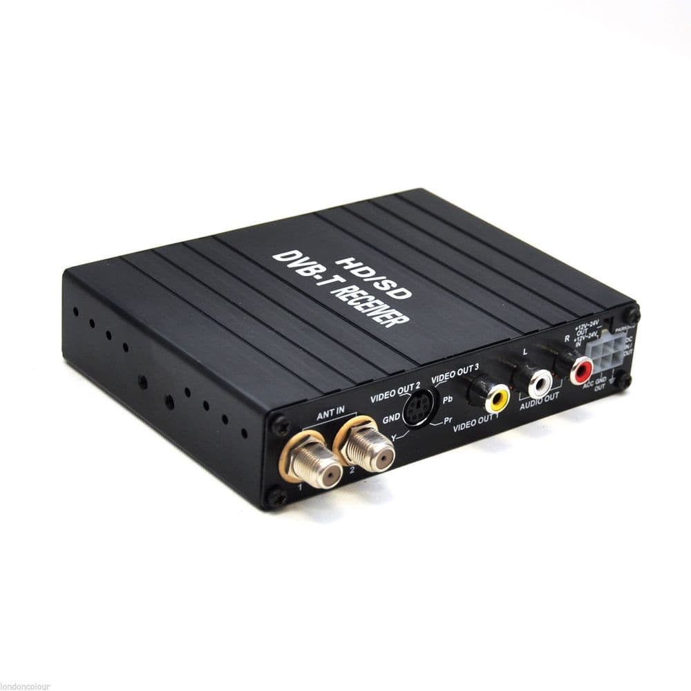 HD/SD DVB-T DIVERSITY FREEVIEW TV DIGITAL RECEIVER FOR CAR MPEG-4 DUAL ...