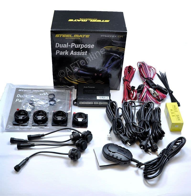 STEELMATE Matt Black Front Or Rear Parking Sensors OE Flush Fit ...